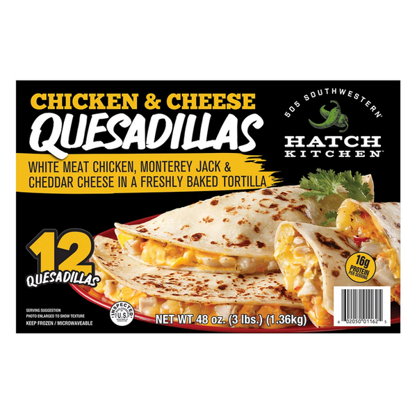 505 Southwestern Chicken Quesadilla. Frozen (12 ct.) – Openbax