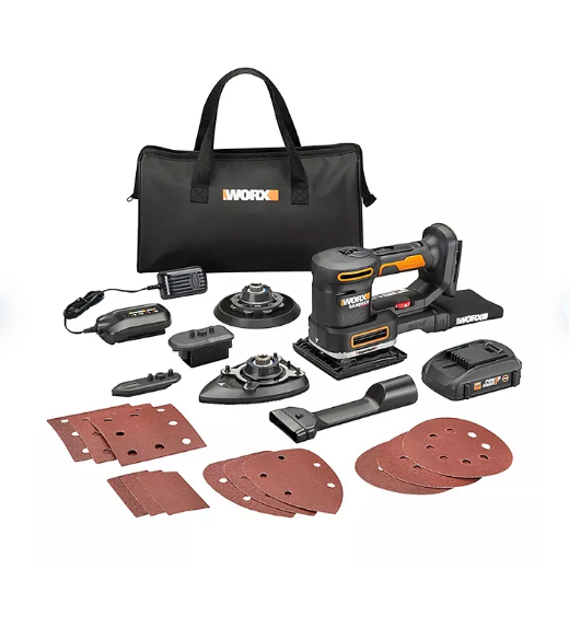 Worx 20V Power Share Cordless Sandeck 5-in-1 Multi-Sander 2 – Openbax