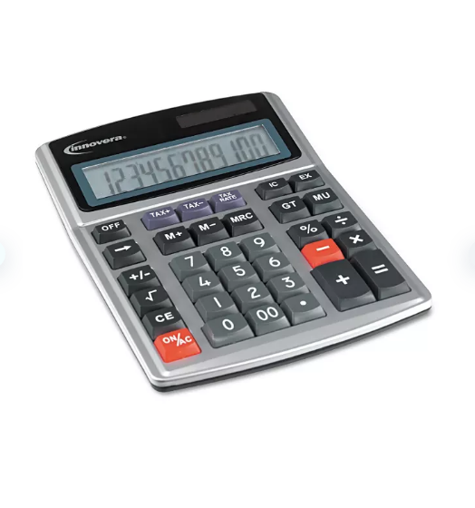Innovera - 15971 Large Digit Commercial Calculator, 12 Digit LCD, Dual ...