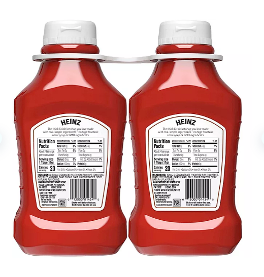 Heinz Simply Tomato Ketchup (44 oz., 2 pk.) – Openbax