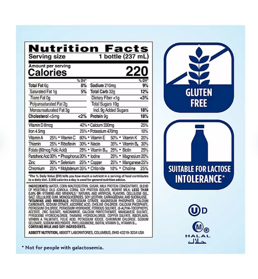 Ensure Original Nutrition Shake, Small Meal Replacement Shake, Vanilla ...