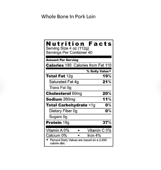 Member's Mark Bone-In Pork Center Loins, Cryovac (2 loins per bag, pri ...