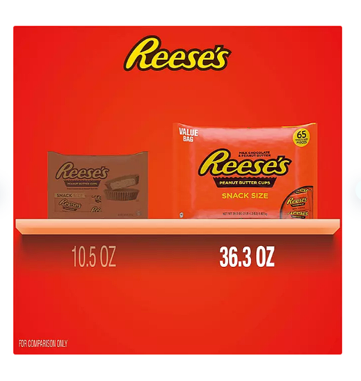 REESE'S Milk Chocolate Peanut Butter Cups, Candy (65 pcs) – Openbax