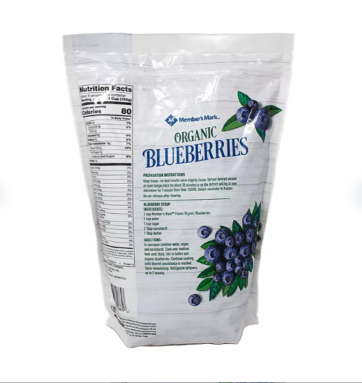Member's Mark Organic Blueberries, Frozen (3 lbs.) – Openbax