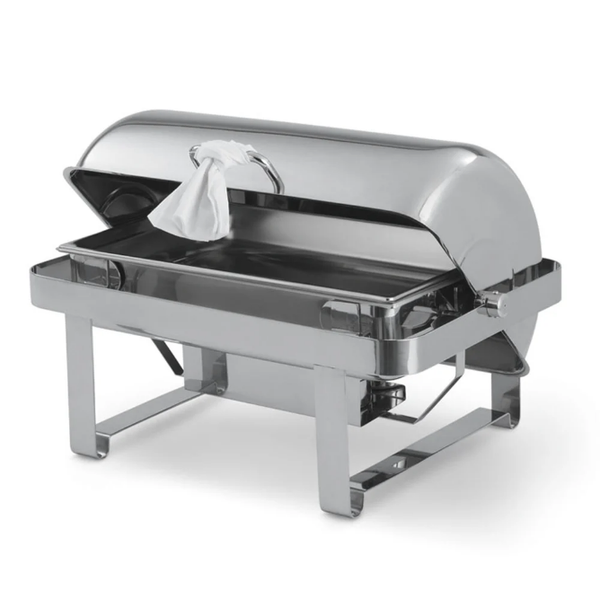 Vollrath 46350 Full Size Chafer w/ Roll-top Lid & Chafing Fuel Heat ...