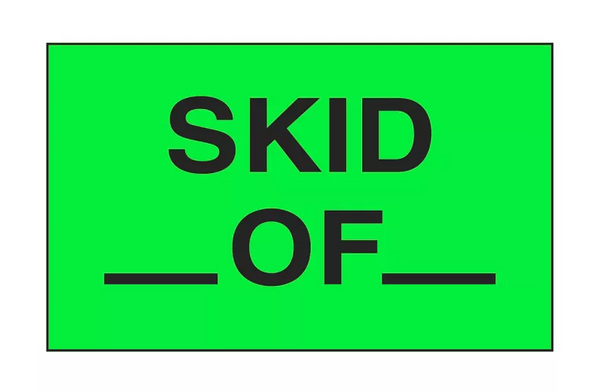 "Skid __ of __" Label - 3 x 5" – Openbax