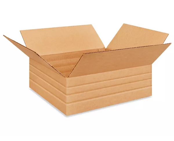 12 x 9 7⁄8 x 4" Multi-Depth Corrugated Boxes – Openbax