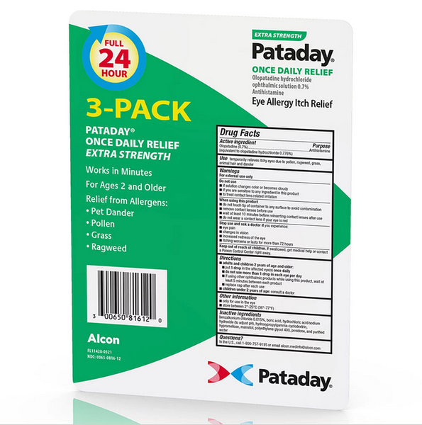 Pataday Eye Drops Extra Strength (2.5 ml. 3 pk.) – Openbax