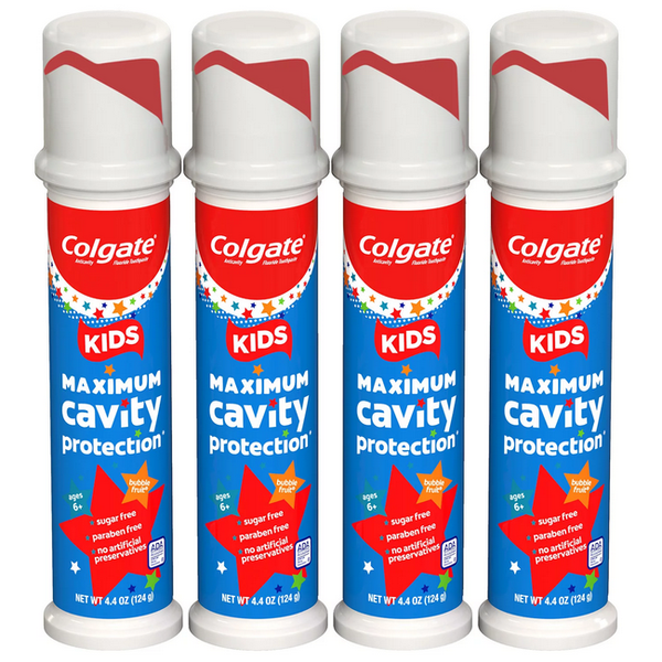 Colgate Kids Toothpaste Pump. Maximum Cavity Protection, Bubble Fruit ...