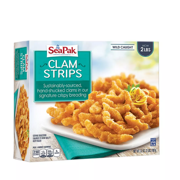 SeaPak Clam Strips. 2 lbs. – Openbax