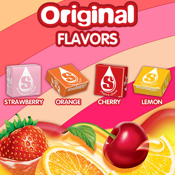 Starburst Original Fruity Chewy Candy Full Size Bulk Pack (2.07 oz. 36 ...