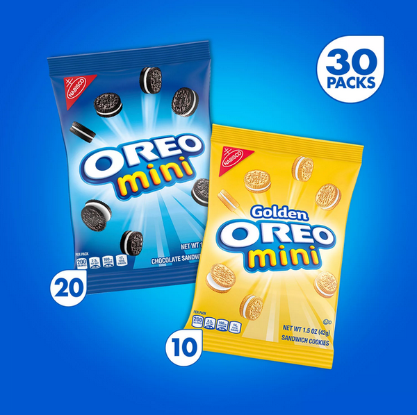 OREO Mini Mix Sandwich Cookies Variety Pack. Snack Packs (30 pk.) – Openbax