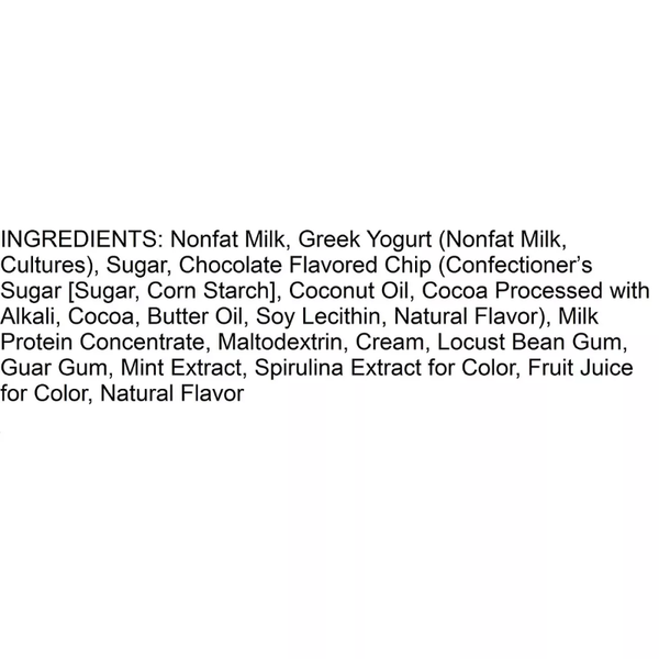 Yasso Mint Chocolate Chip Frozen Greek Yogurt Bars. 12 ct. 3.5 oz ...