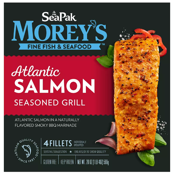 Morey's Seasoned Grilled Atlantic Salmon. 1.25 lbs. – Openbax