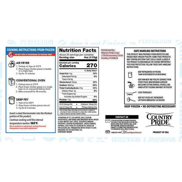 Country Pride Chicken Breast Tenders (5 lbs.) – Openbax