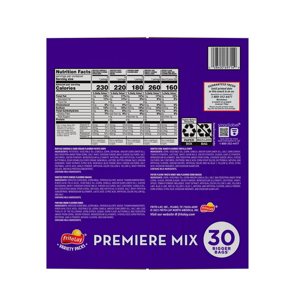 Frito-Lay Premiere Mix Variety Pack Chips (30 pk.) – Openbax