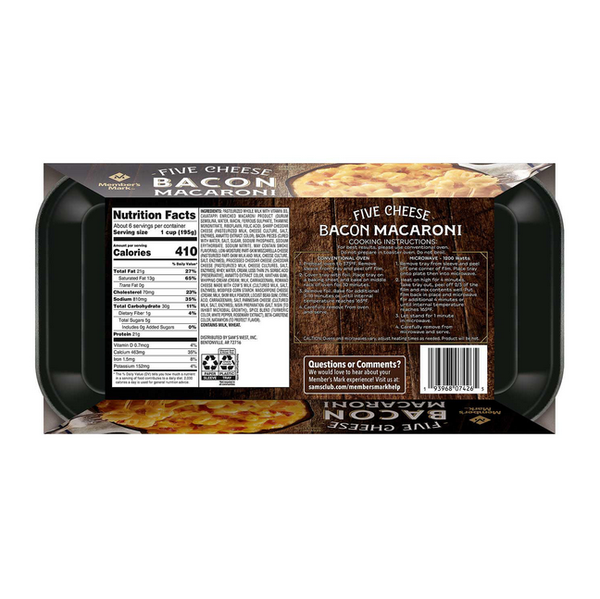 Member's Mark Five Cheese Bacon Macaroni (40 oz.) – Openbax