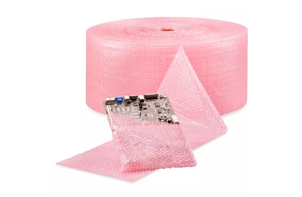 Anti-Static Bubble Wrap® Strong Bubble Roll - 3⁄16", 12" x 750', Perfo ...