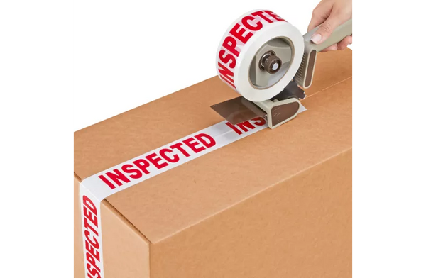 Preprinted Tape - "Inspected", 2" x 110 yds. Mil 2.2. Rolls/Case (18 c ...