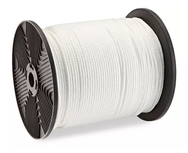 Solid Braided Nylon Rope - 3⁄16" x 500', White – Openbax