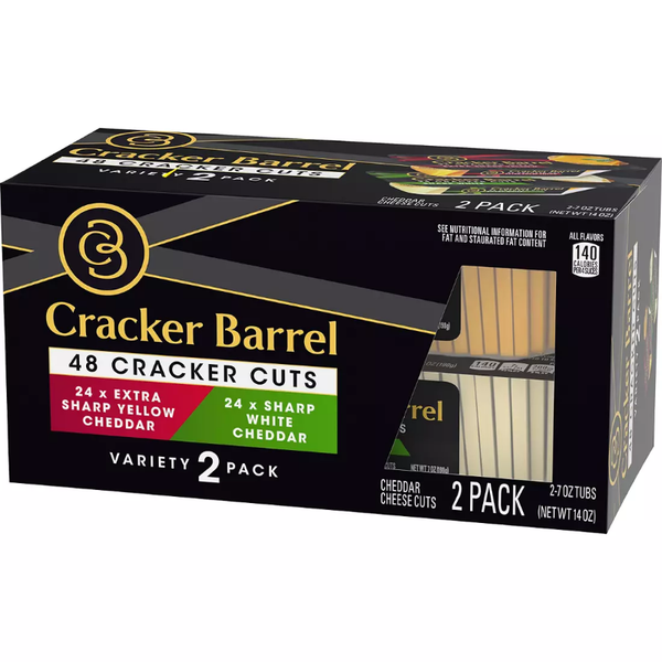Cracker Barrel Cracker Cuts Cheese Variety Pack. 2 pk. 7 oz. – Openbax