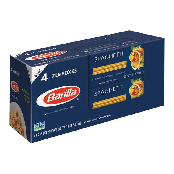 Barilla Spaghetti. 4 ct. 32 oz. – Openbax