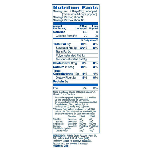 Pop Secret Homestyle Microwave Popcorn. 30 ct. – Openbax