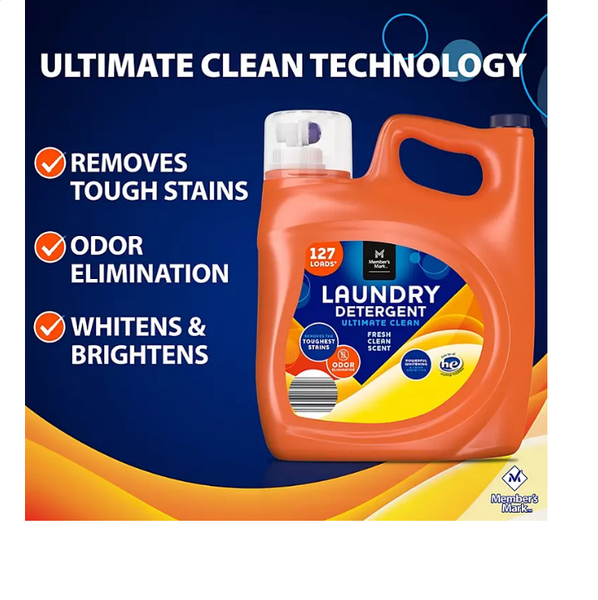 Member's Mark Liquid Laundry Detergent, Ultimate Clean Fresh Scent (19 ...