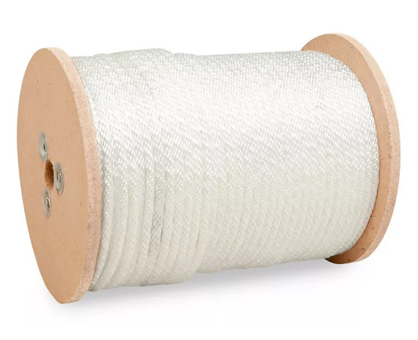 Solid Braided Nylon Rope - 3⁄8" x 500', White – Openbax