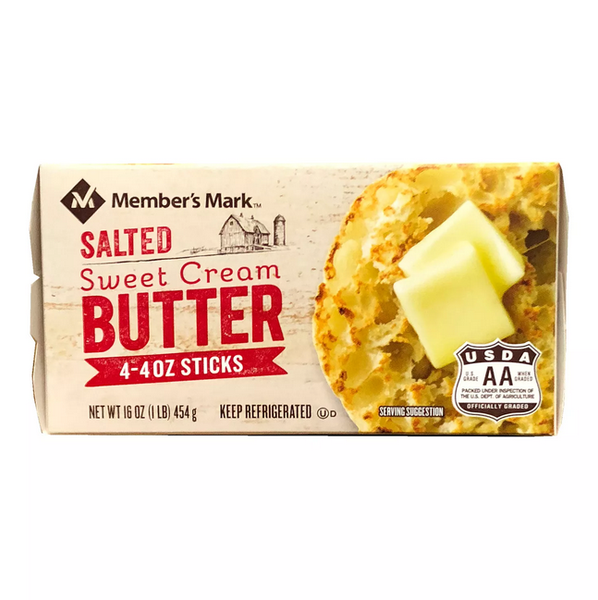 Member's Mark Salted Sweet Cream Butter (4 lbs.) – Openbax