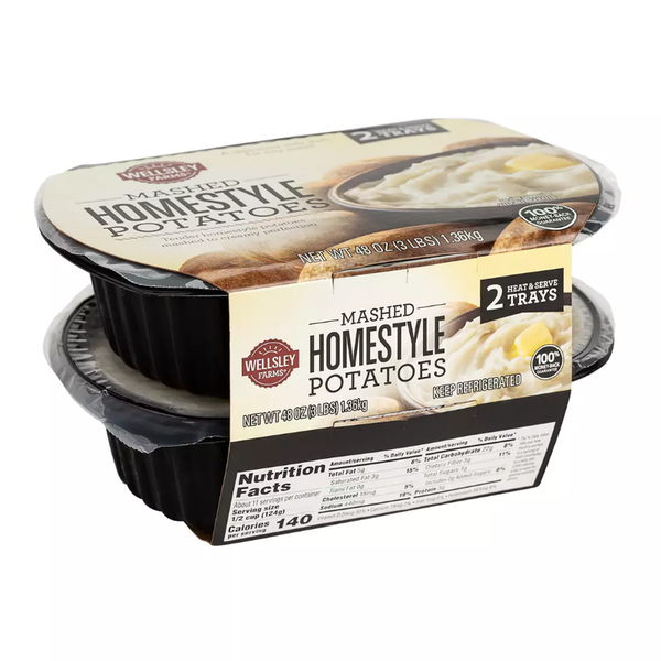 Wellsley Farms Homestyle Mashed Potatoes. 2 pk. 24 oz. – Openbax